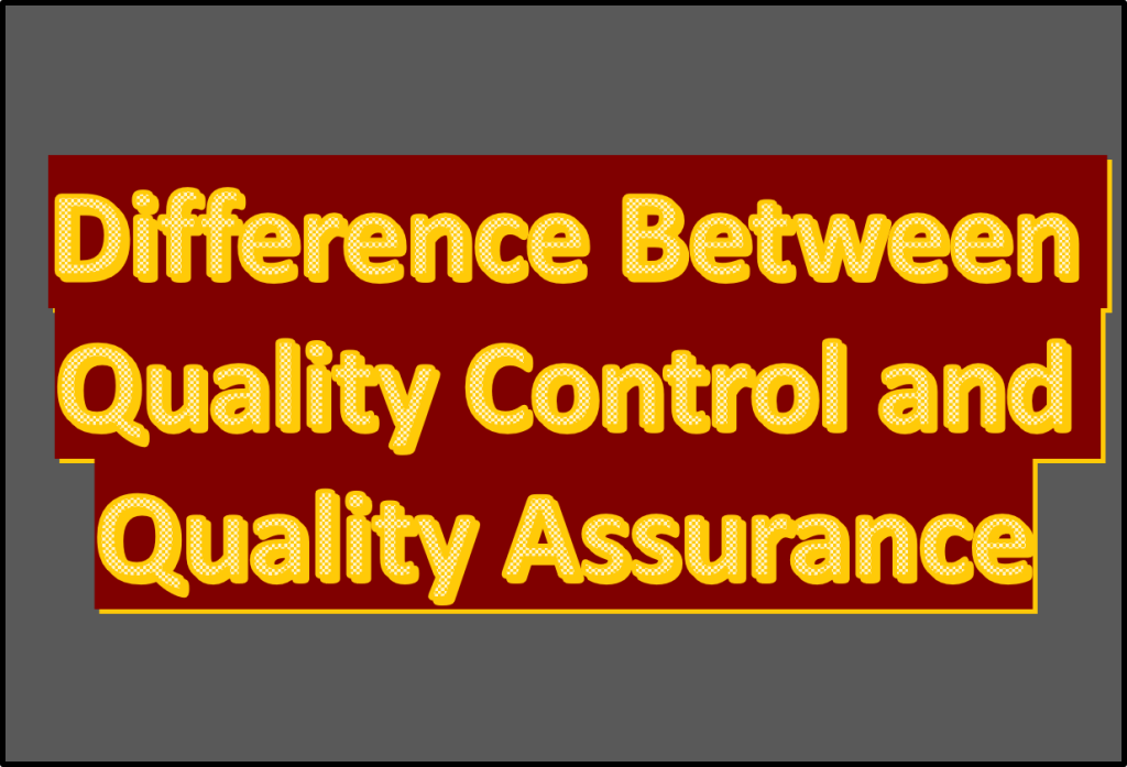 Quality Control and Quality Assurance - PharmaJia